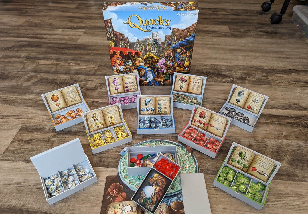 Quacks of Quedlinburg Organizer: Ingredient Chip Storage, Book Lids ...