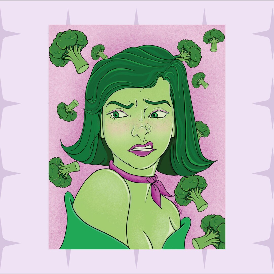 Inside Out Disgust Fan Art Print, Sassy Pop Art for Inside Out ...