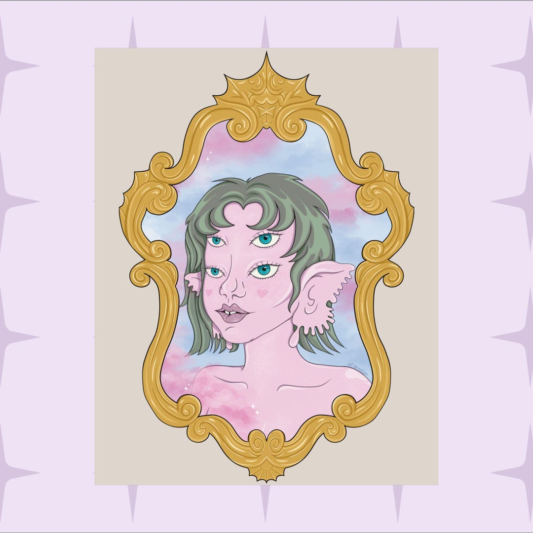 Portals Creature Fan Art Print, Melanie Martinez Fan Art, Satin Poster ...