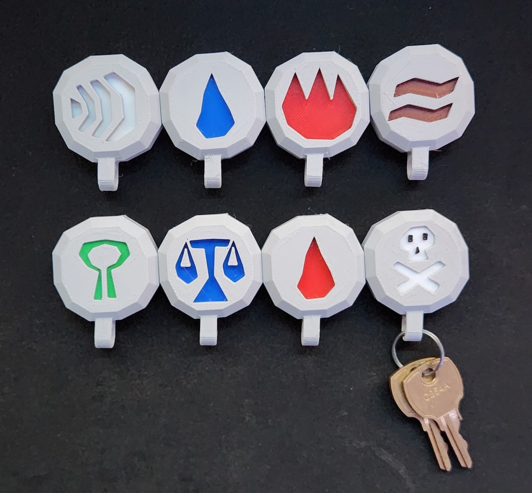 Unlock the Magic: OSRS Runes (8) Keychain - Carry the Power of the ...