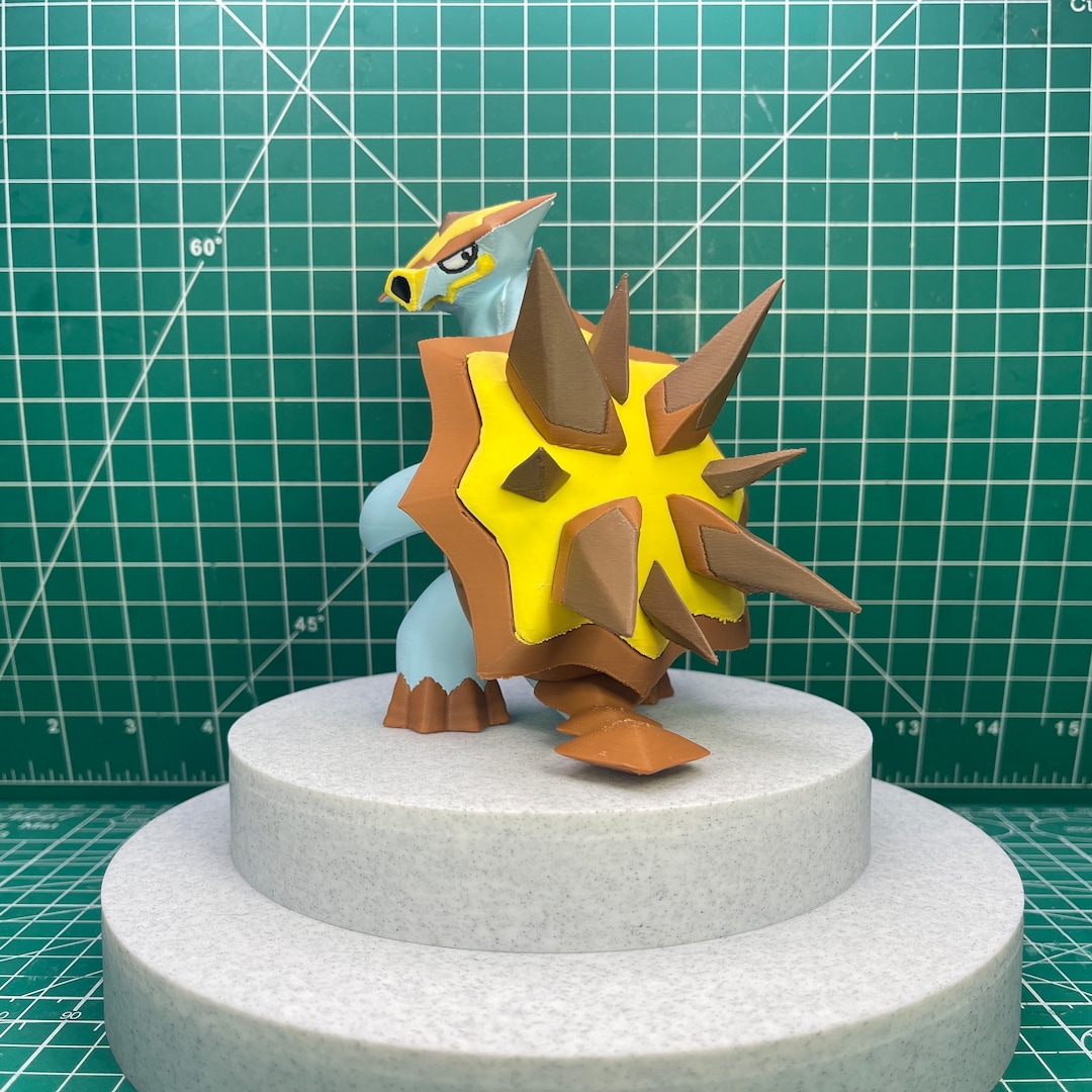 Turtonator Pokemon Figure 3D Printed Regular and Shiny Collectible ...