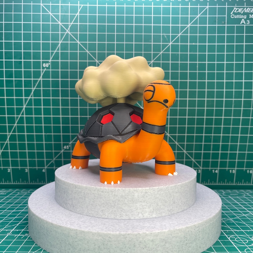 Torkoal Pokemon Figure 3D Printed Regular and Shiny Collectible ...