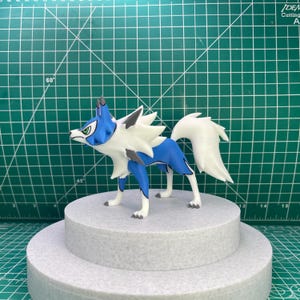 Lycanroc Midday Midnight Dusk Form Pokemon Figure 3D Printed Regular ...