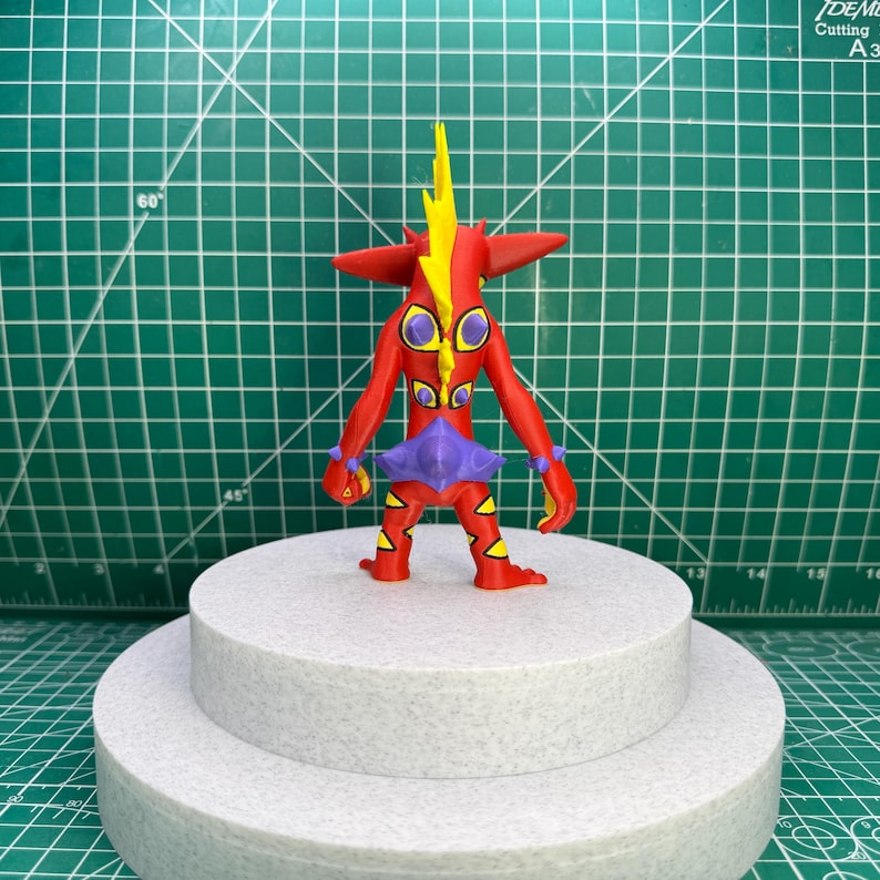 Toxtricity Pokemon Figure 3D Printed Regular and Shiny Collectible ...