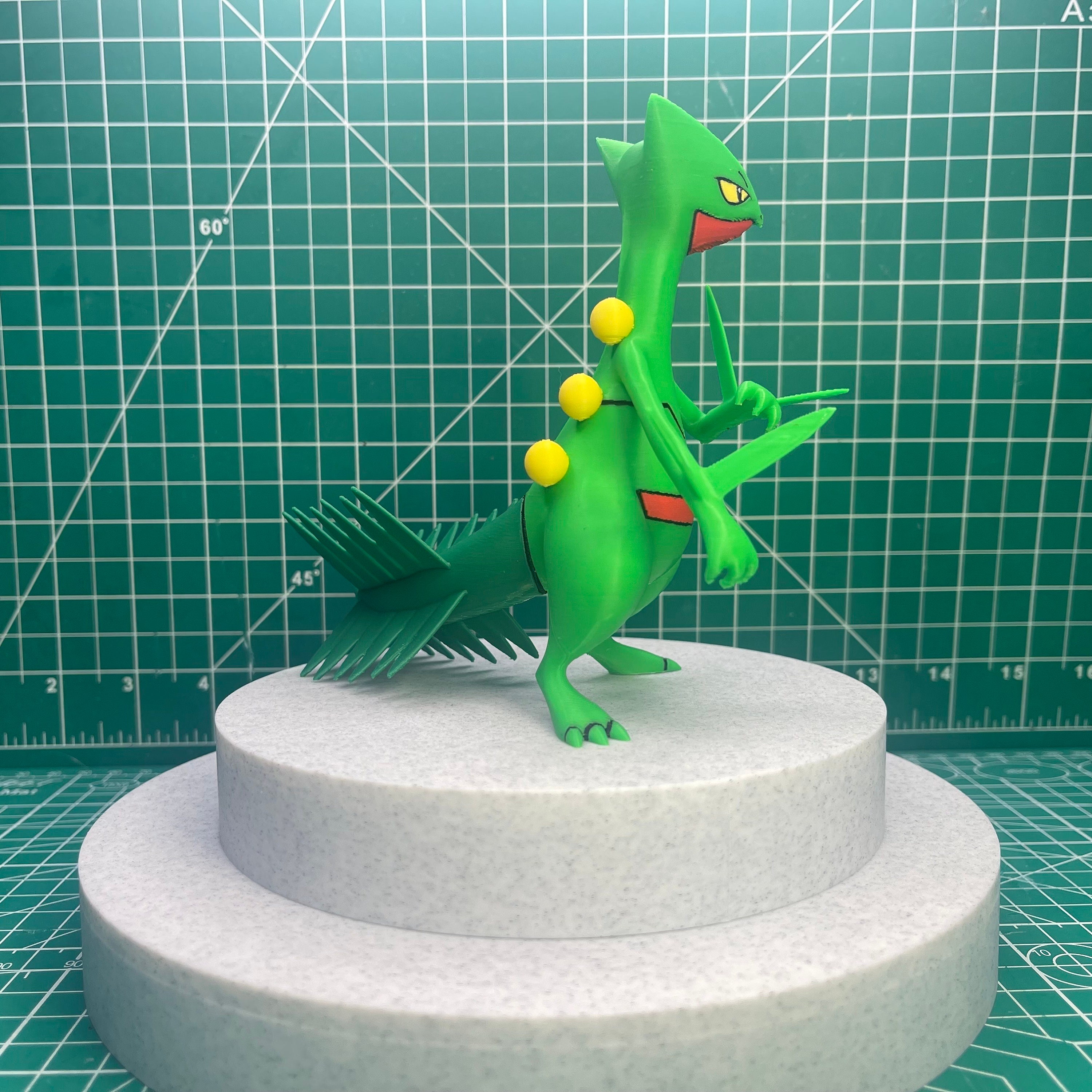 Sceptile Pokemon Figure 3D Printed Regular and Shiny Collectible ...