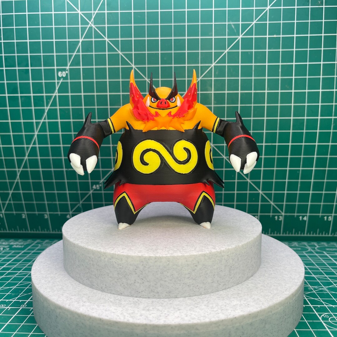 Emboar Pokemon Figure 3D Printed Regular and Shiny Collectible ...