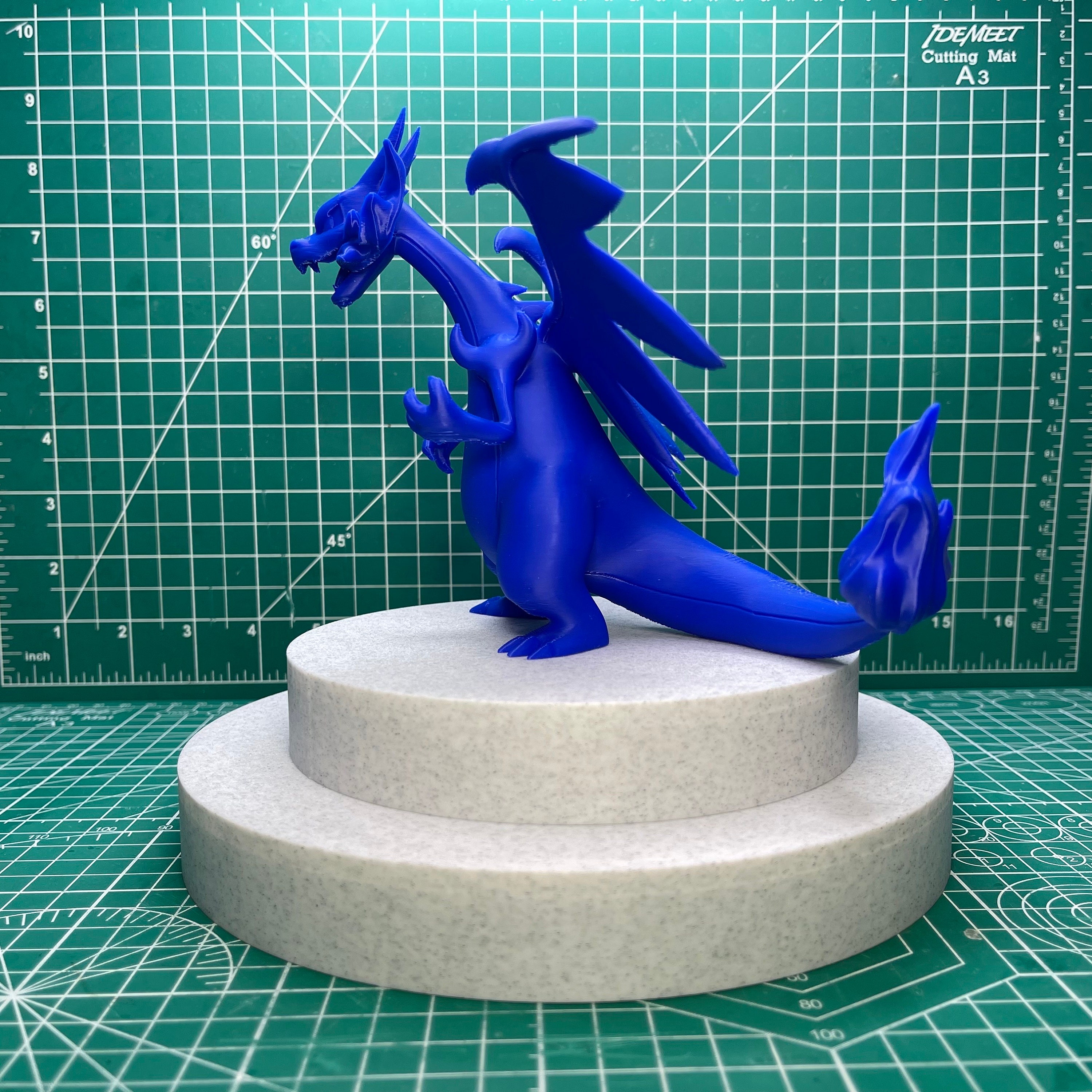 3D Printed Mega Charizard X Figure - Etsy