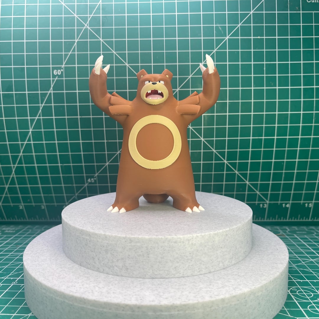 Ursaring Pokemon Figure 3D Printed Regular and Shiny Collectible ...
