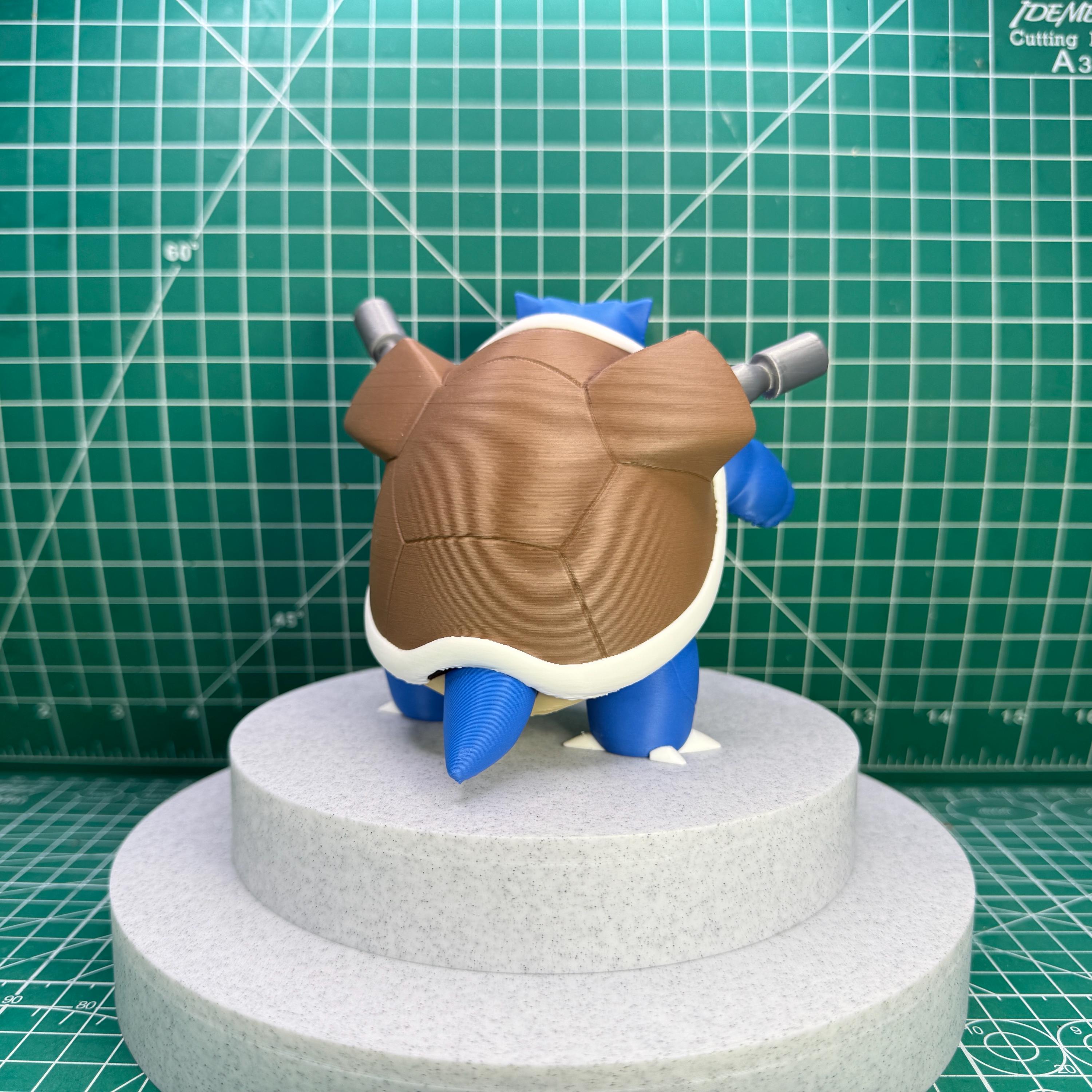 Blastoise Pokemon Figure 3D Printed Regular and Shiny Collectible ...