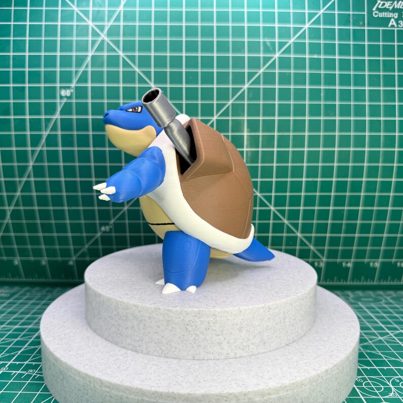 Blastoise Pokemon Figure 3D Printed Regular and Shiny Collectible ...