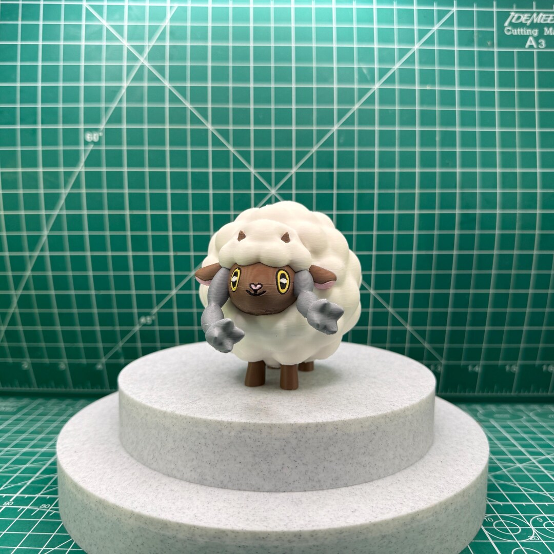 Wooloo Pokemon Figure 3D Printed Regular and Shiny Collectible ...