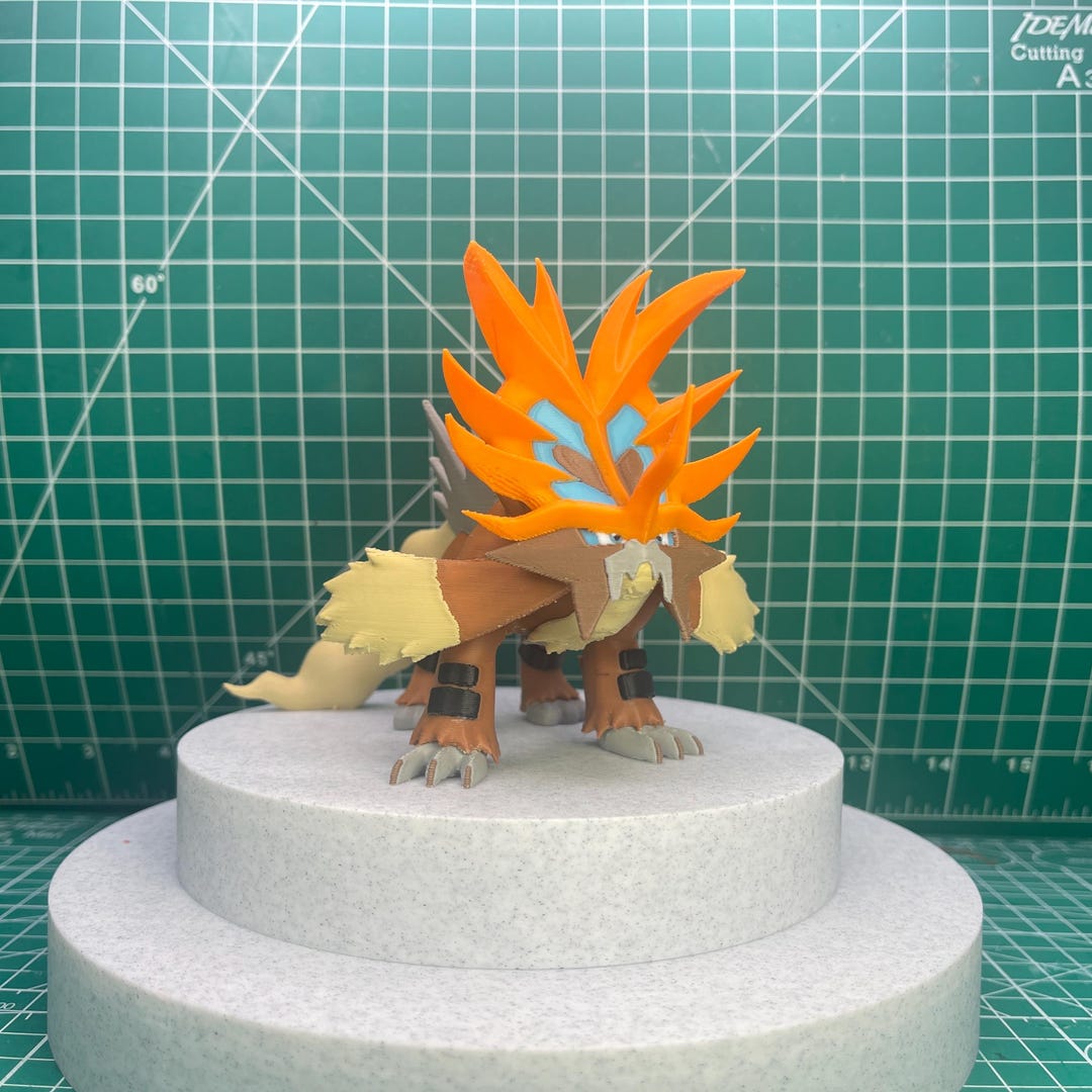 Gouging Fire Pokemon Figure 3D Printed Regular and Shiny Collectible ...