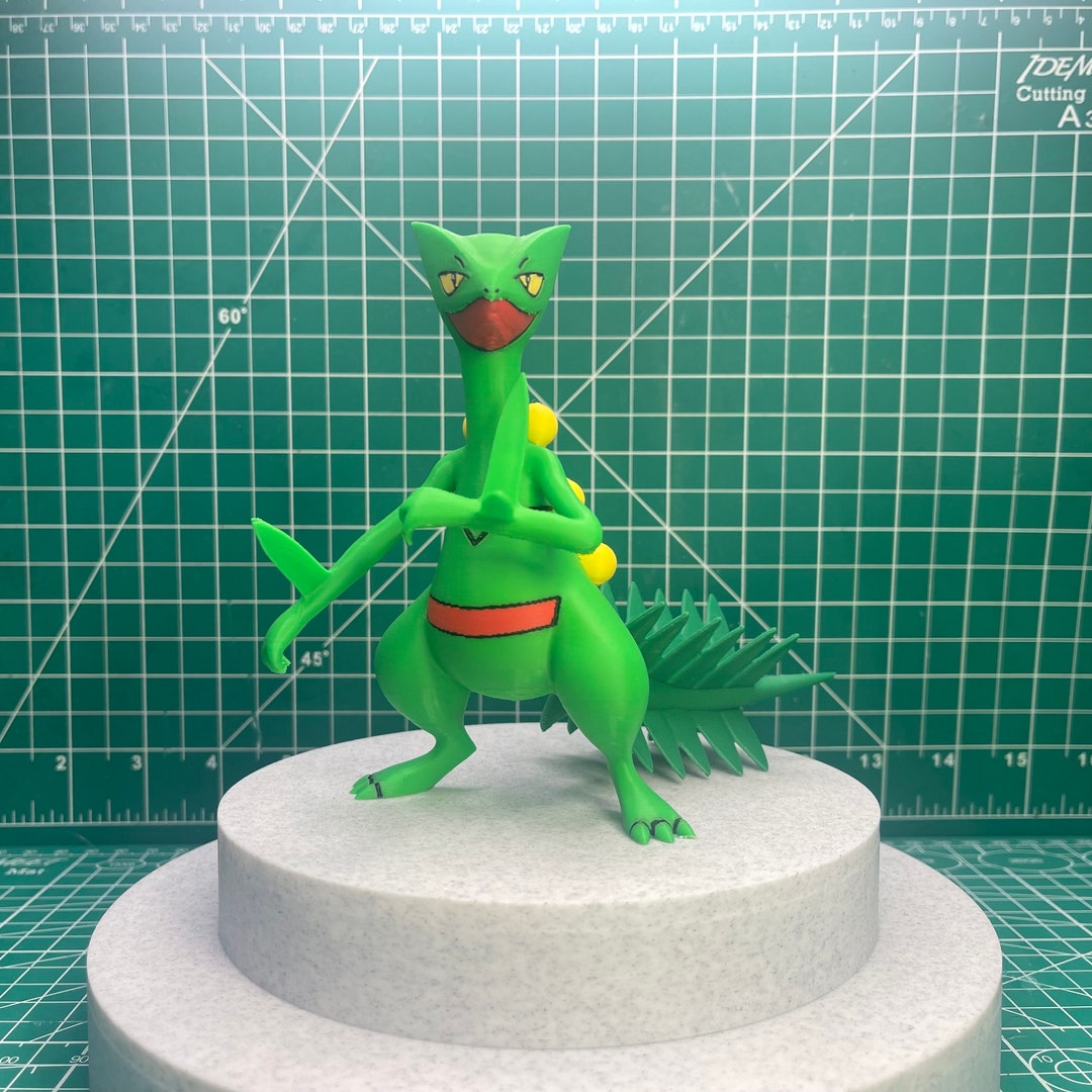 Sceptile Pokemon Figure 3D Printed Regular and Shiny Collectible ...