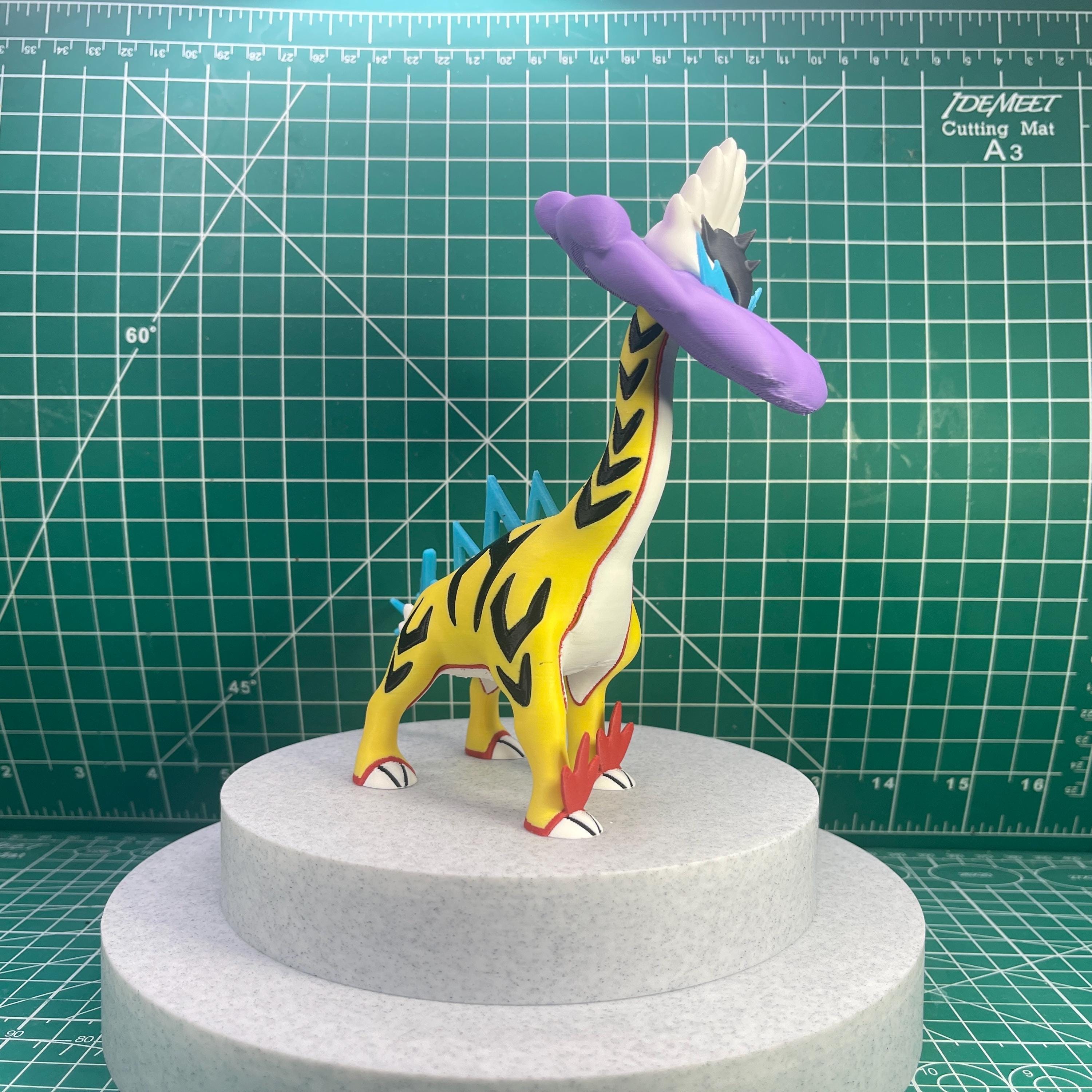 Raging Bolt Pokemon Figure 3D Printed Regular or Shiny Collectable ...