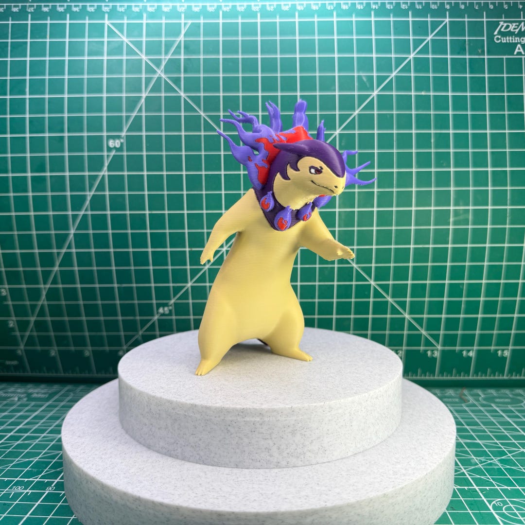 Hisuian Typhlosion Pokemon Figure 3D Printed Regular and Shiny ...