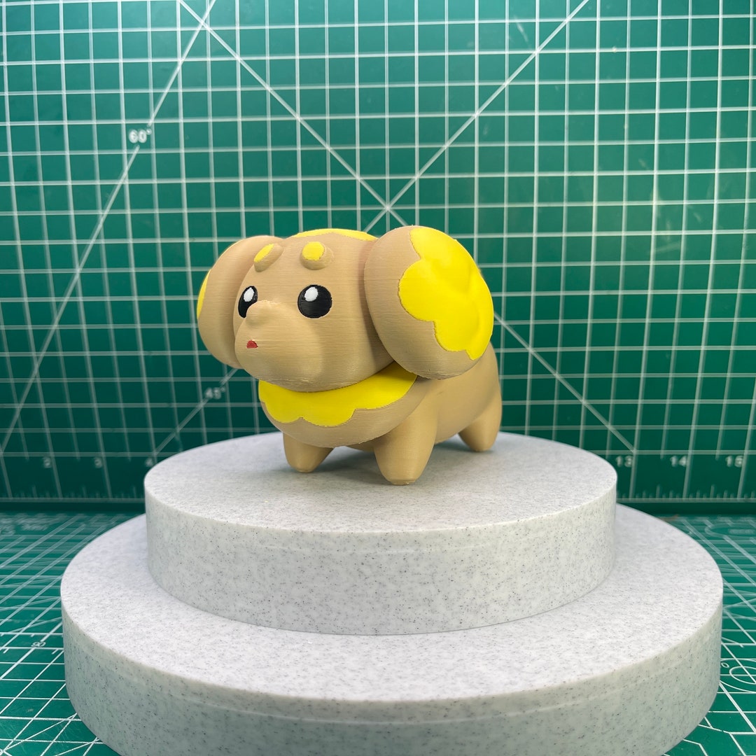 Fidough Pokemon Figure 3D Printed Regular and Shiny Collectible Pokemon ...