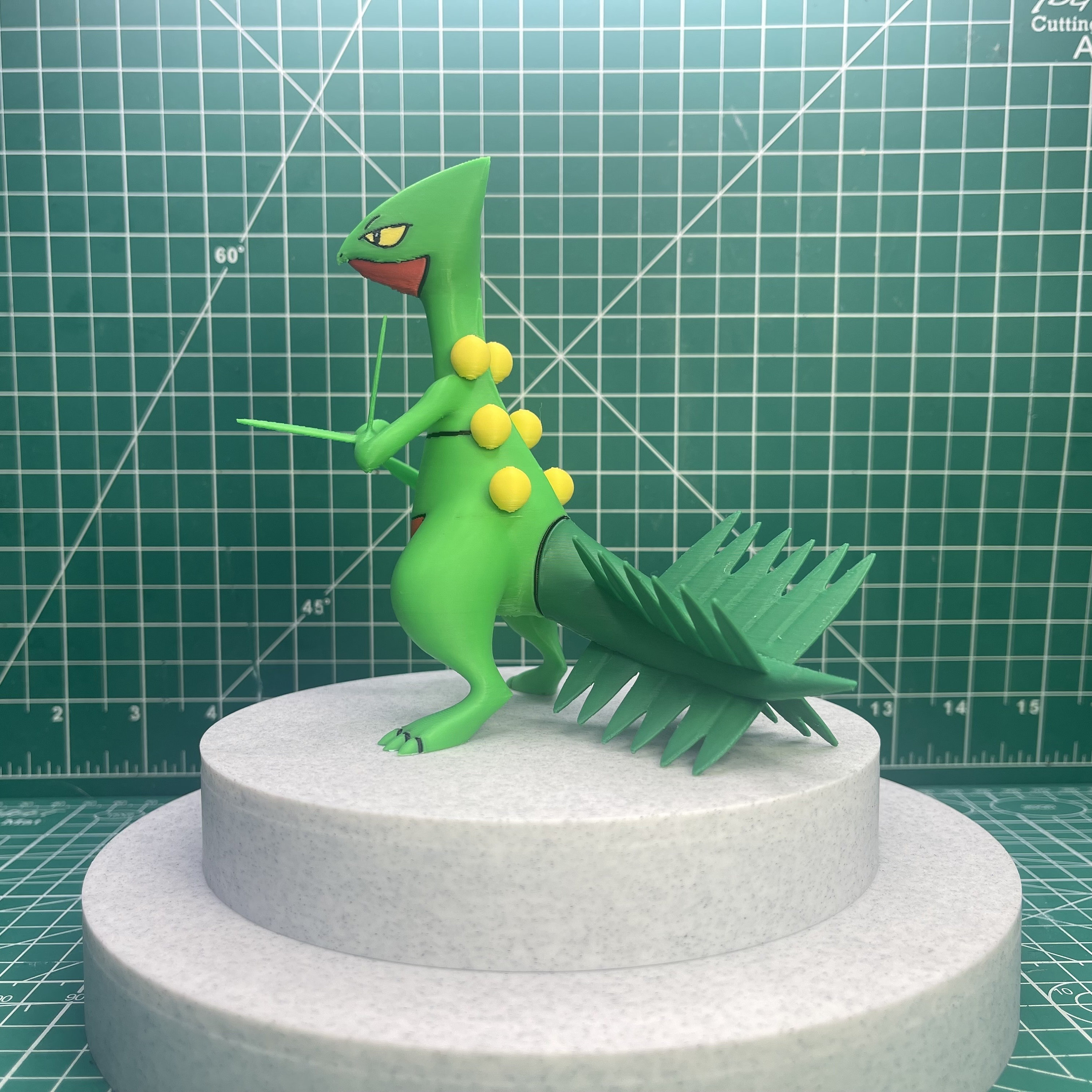 Sceptile Pokemon Figure 3D Printed Regular and Shiny Collectible ...
