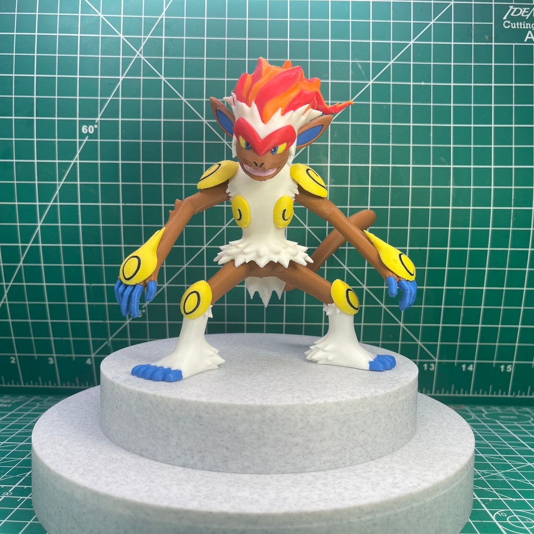 Infernape Pokemon Figure 3D Printed Regular and Shiny Collectible ...
