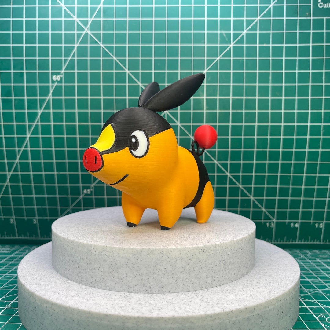 Tepig Pokemon Figure 3D Printed Regular and Shiny Collectible Pokemon ...