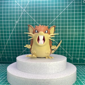 Rattata Pokemon Figure 3D Printed Regular and Shiny Collectible ...