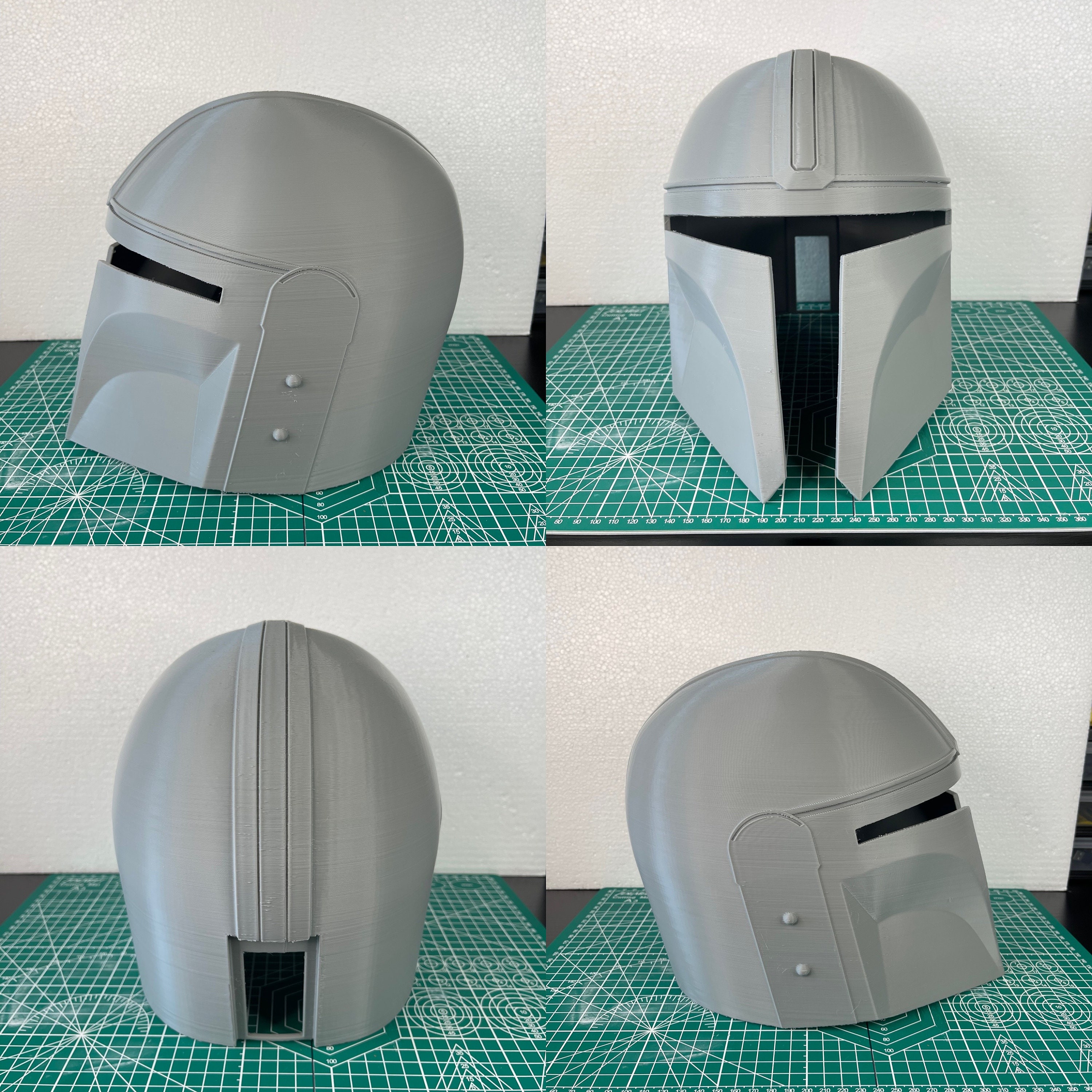 The Mandalorian Mando Helmet 3D Printed Unfinished - Etsy