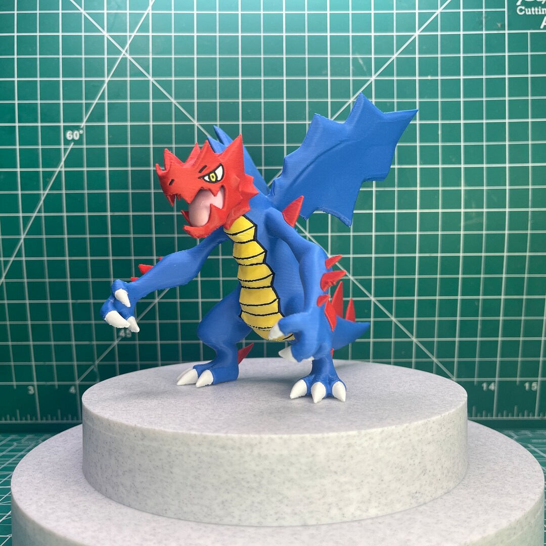 Druddigon Pokemon Figure 3D Printed Regular and Shiny Collectible ...