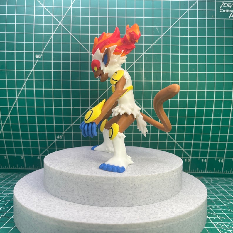 Infernape Pokemon Figure 3D Printed Regular and Shiny Collectible ...