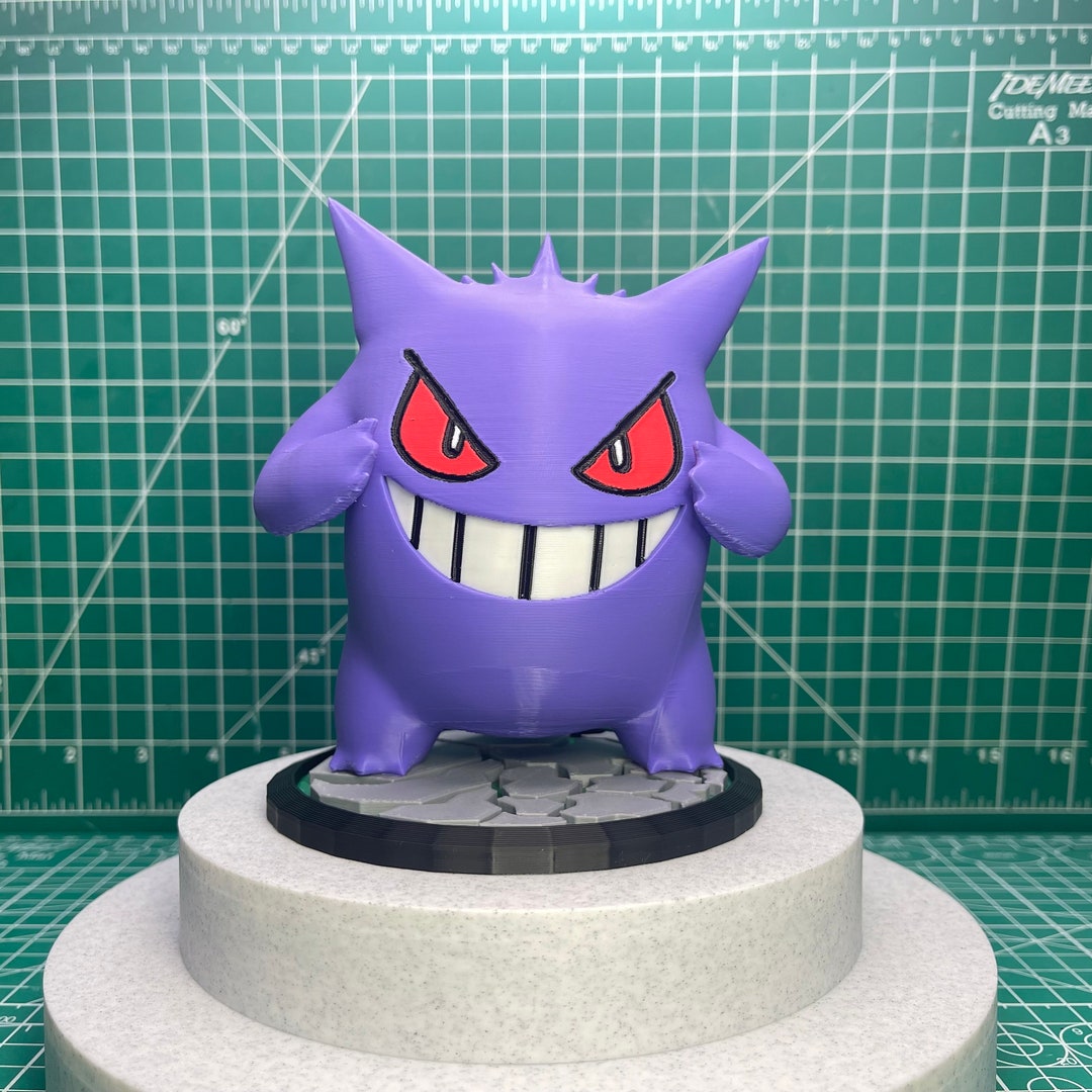 Gengar Pokemon Figure 3D Printed Regular or Shiny Collectable | Pokemon ...