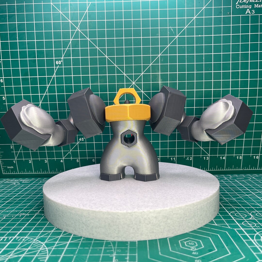 Melmetal Pokemon Figure 3D Printed Regular and Shiny Collectible ...
