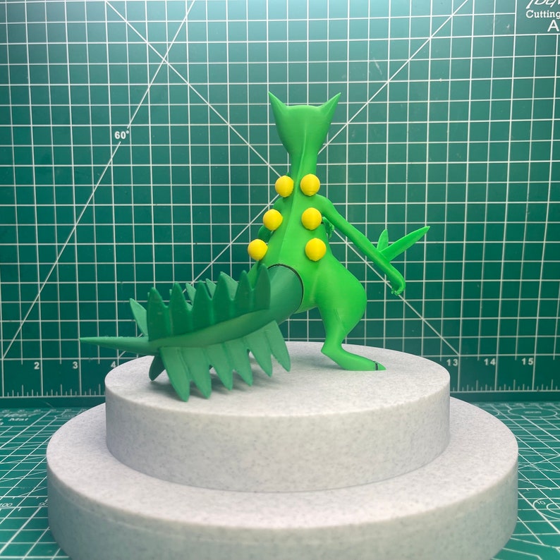 Sceptile Pokemon Figure 3D Printed Regular and Shiny Collectable - Etsy