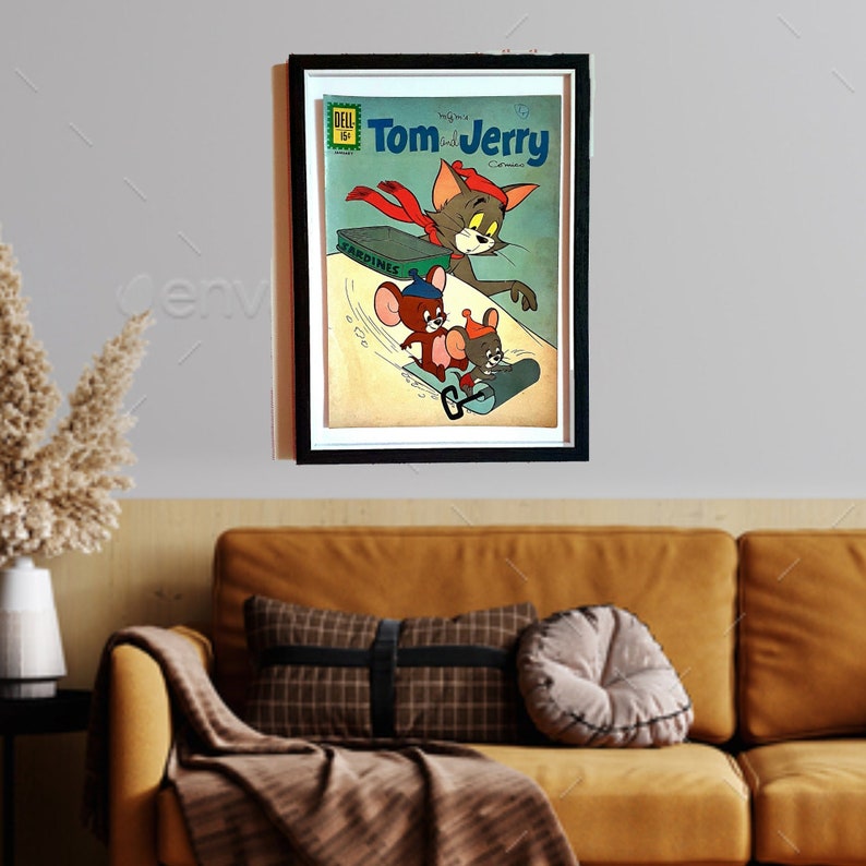 Original Vintage Tom and Jerry Prints 1961, Retro, Vintage Art, Gallery ...
