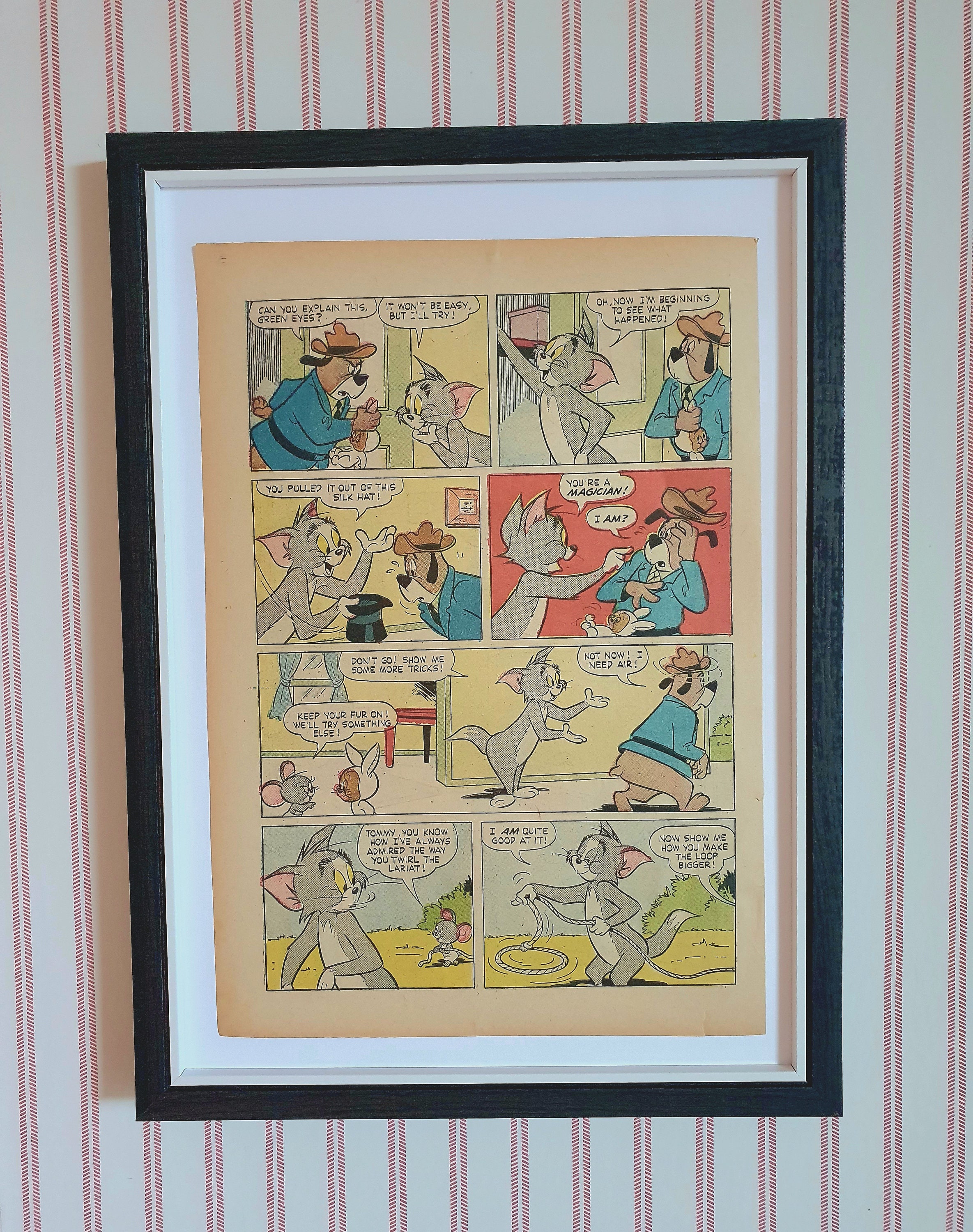 Original Vintage Tom and Jerry Prints 1961, Retro, Vintage Art, Gallery ...