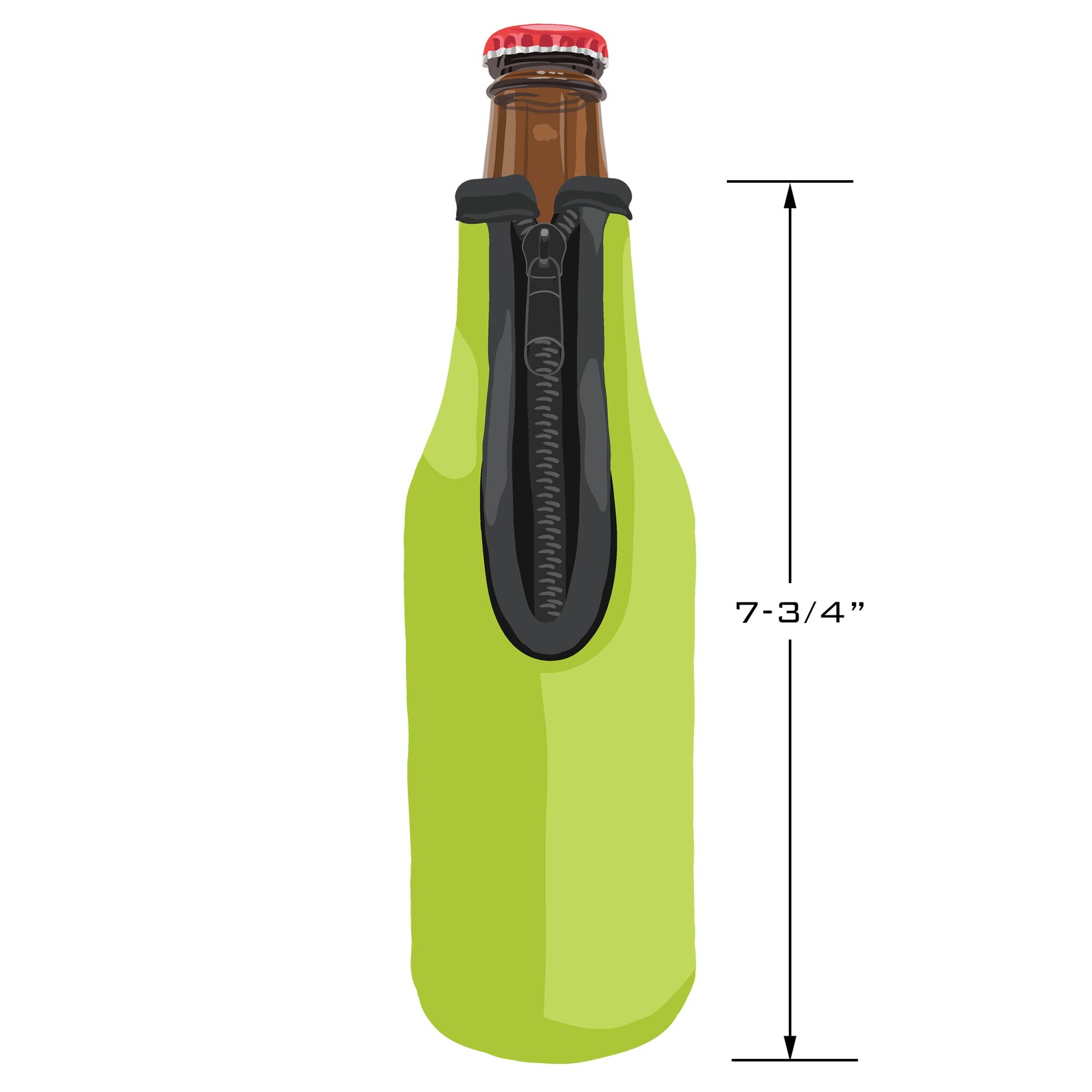 Beer Bottle Sleeves - Set of 6 - Extra Thick Neoprene With Stitched ...