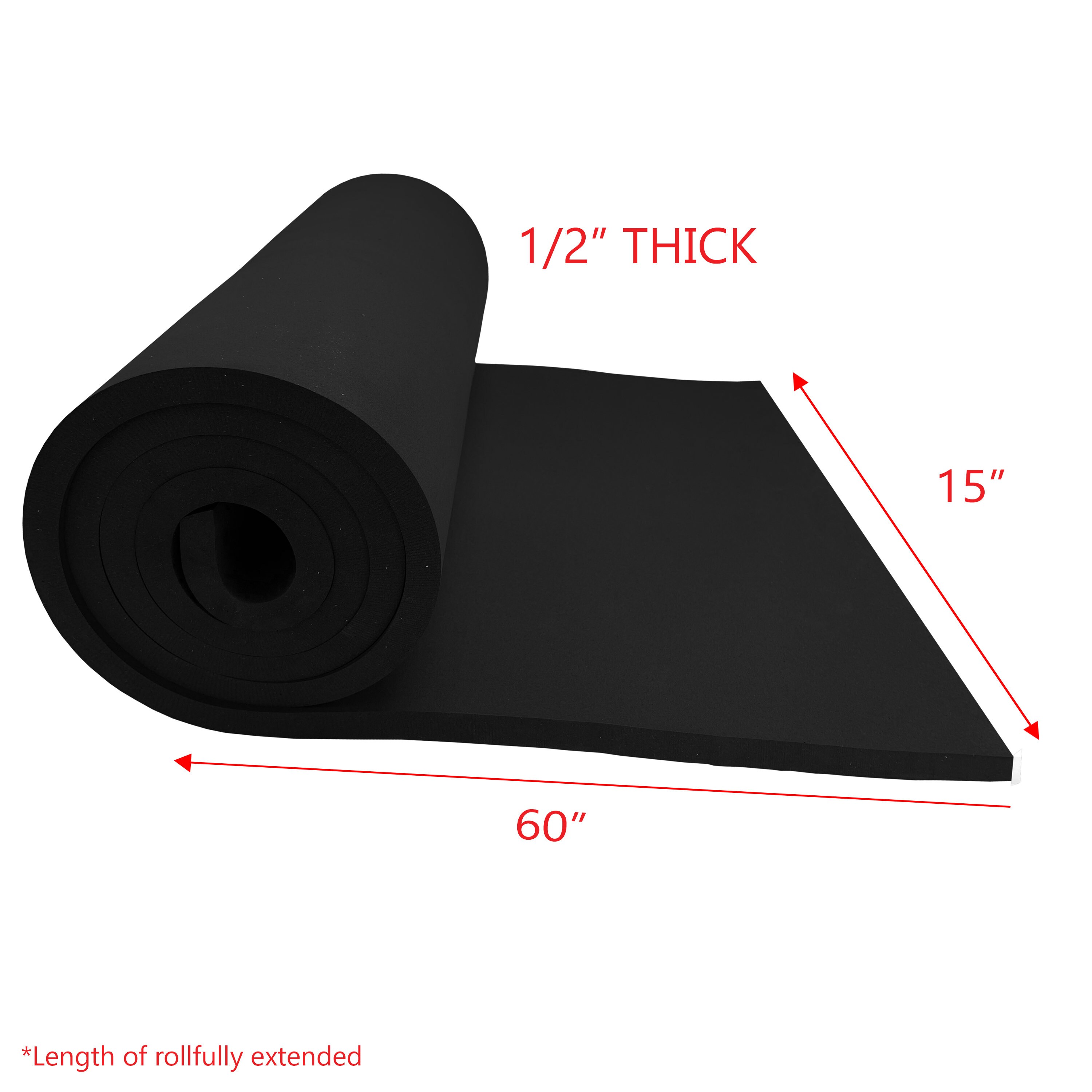 Neoprene Sponge Foam Sponge Rubber Sheet Roll - 15in X 60in (1/2in Thick) - Etsy