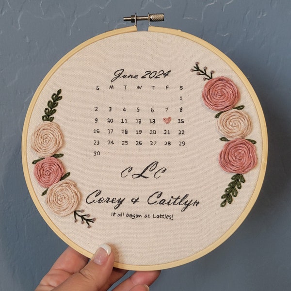 Wedding Embroidery Hoop - Etsy