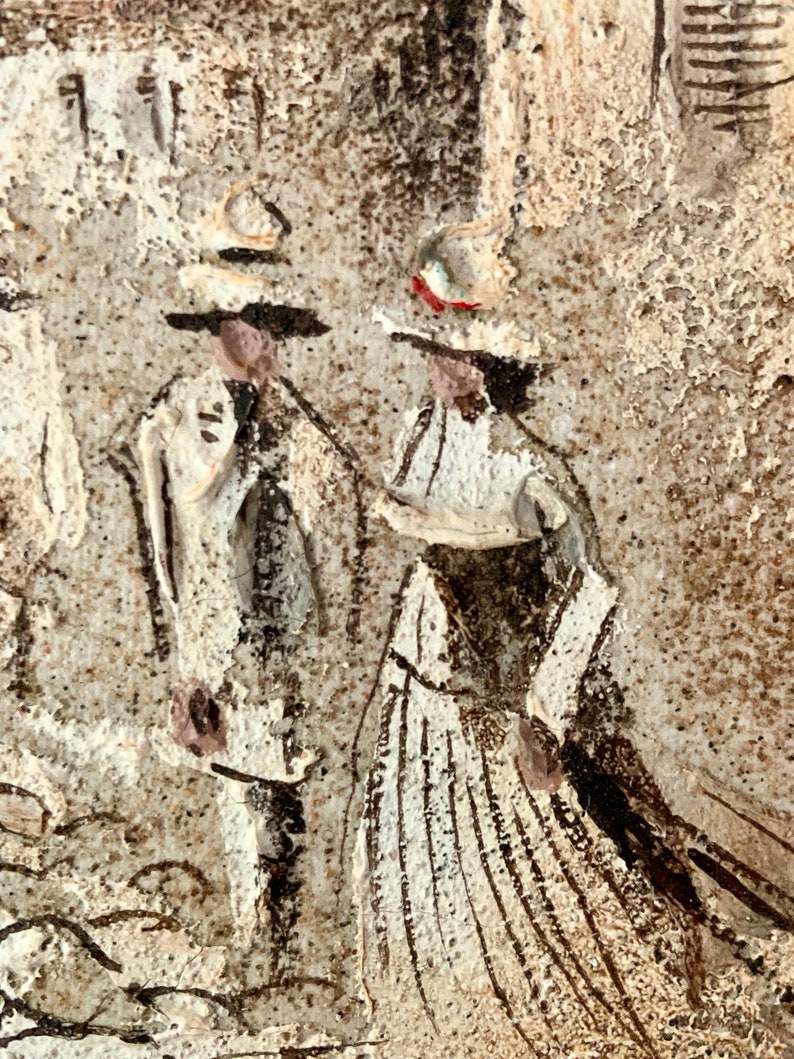 Signed Original Boris Chezar Oil & Sand Painting of French - Etsy Australia