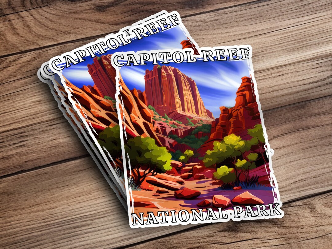 Capitol Reef National Park Utah Sticker, Camping Sticker, Car Decal ...
