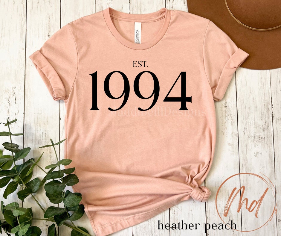 1994 // 30th Birthday, 30 Birthday Shirt, 30 Tshirt, 1994 Shirt ...