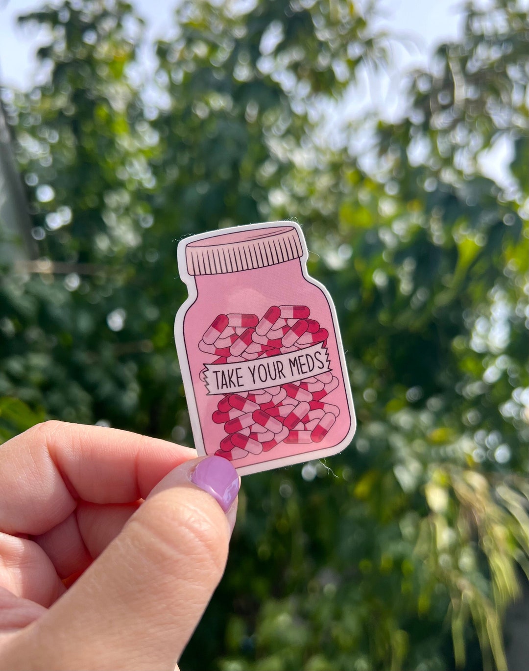 Take Your Meds Sticker Mental Health Stickers for Laptop Hydroflask ...