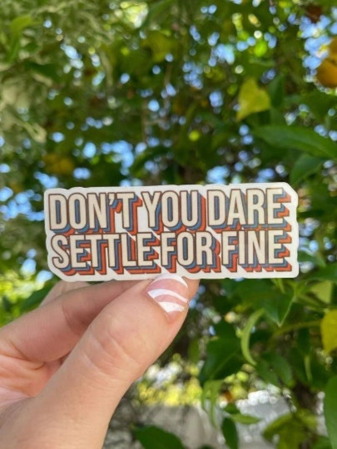 Sticker Roy Kent Quote Don't You Dare Settle for Fine Lasso Stickers ...