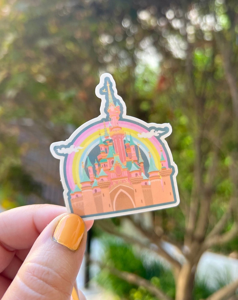 Disney Castle Sticker Disneyland Magic Kingdom Stickers for - Etsy
