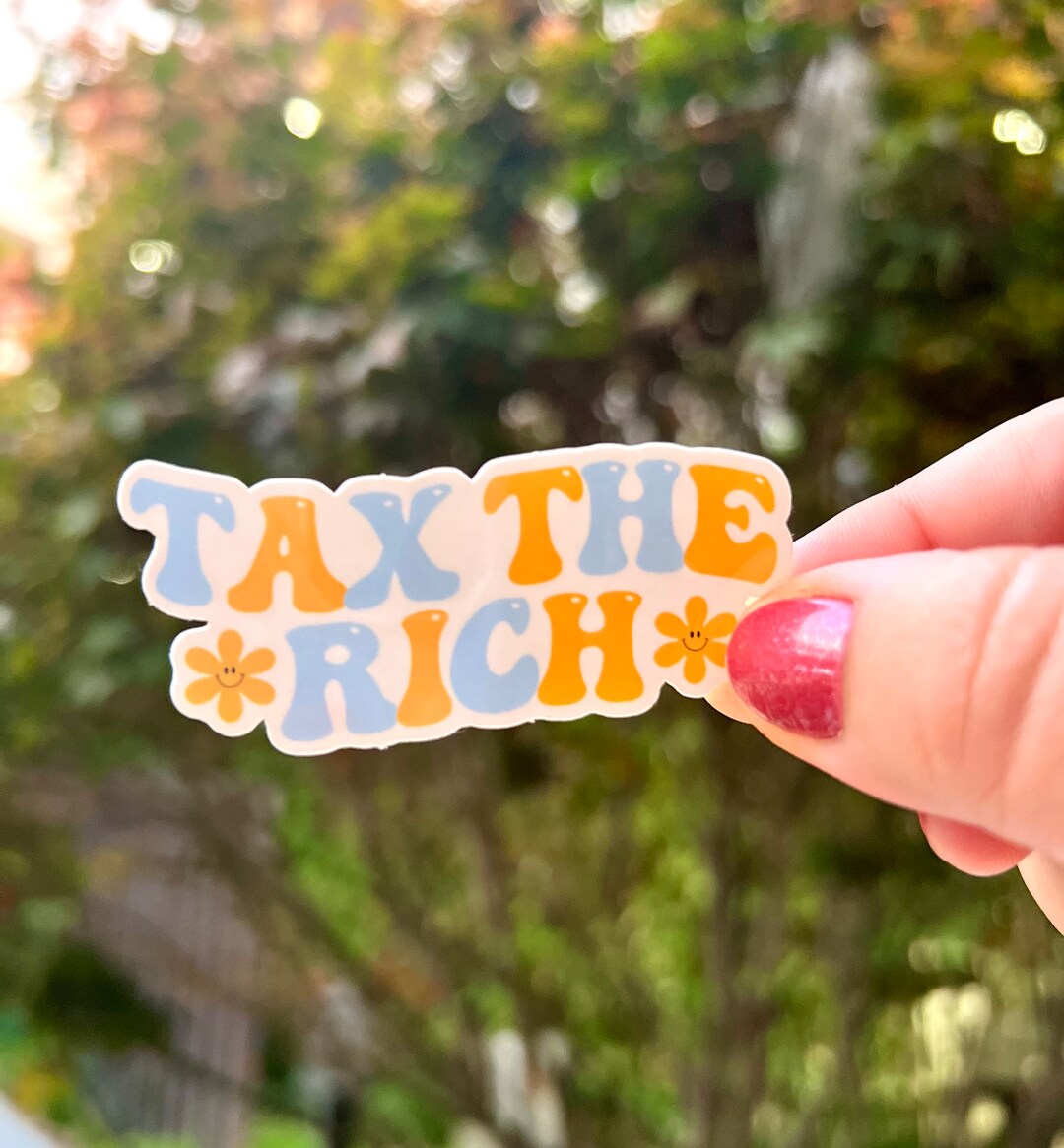 Tax the Rich Sticker for Laptop Hydroflask Decal Stickers Pack Custom ...