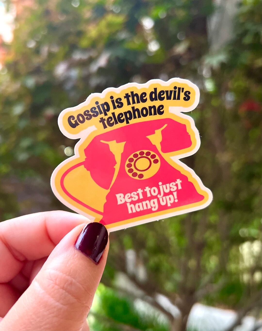 Schitt's Creek Sticker Moira Rose Gossip is the Devil's Telephone ...