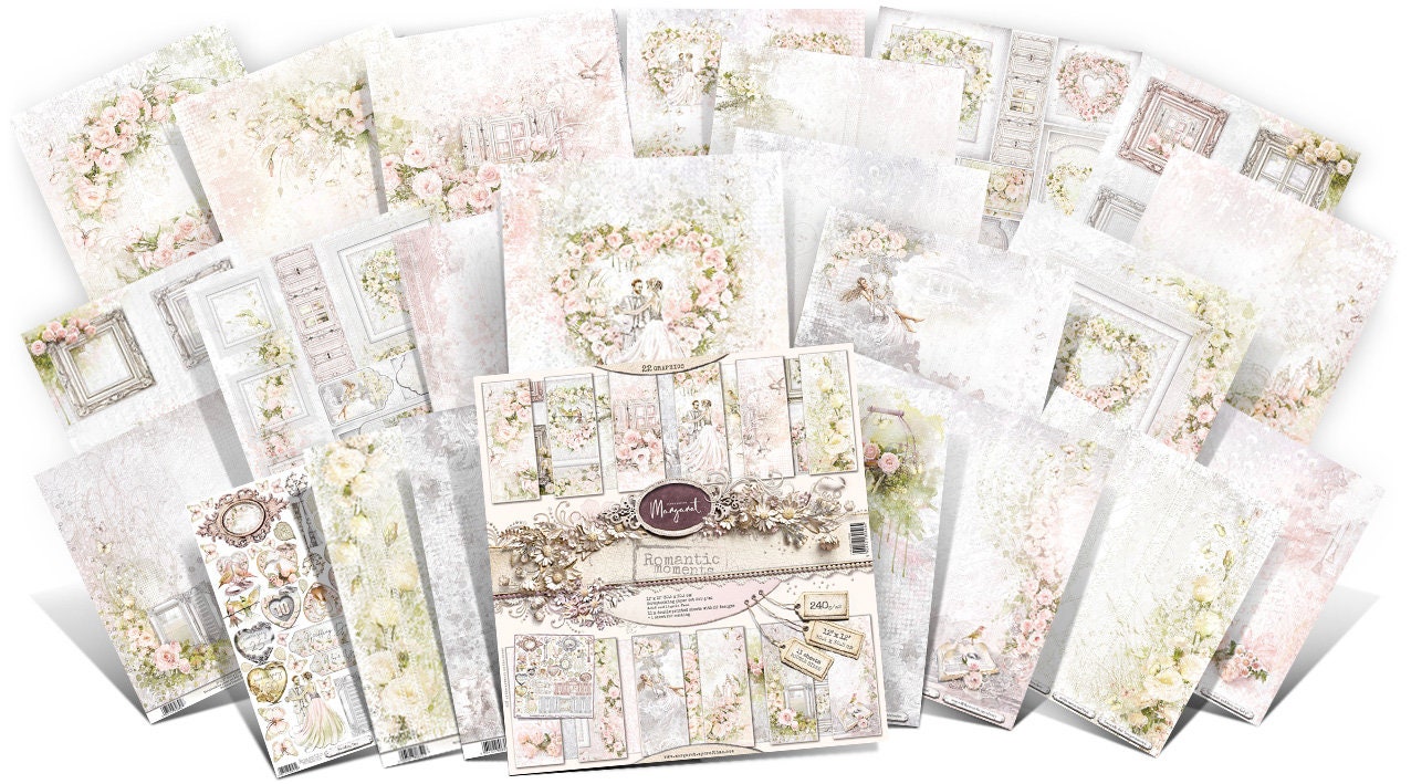 Scrapbooking Paper Pad 12 X 12 305305cm Romantic Moments - Etsy