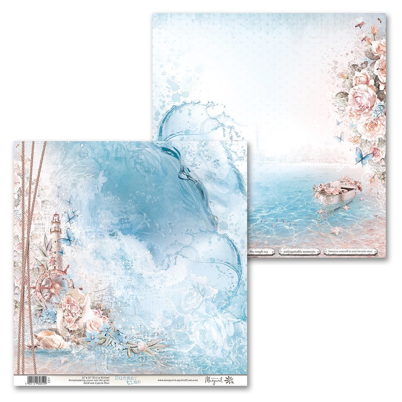 Scrapbooking Paper Pad 12 X 12 in 30,530,5cm Summer Time Collection - Etsy