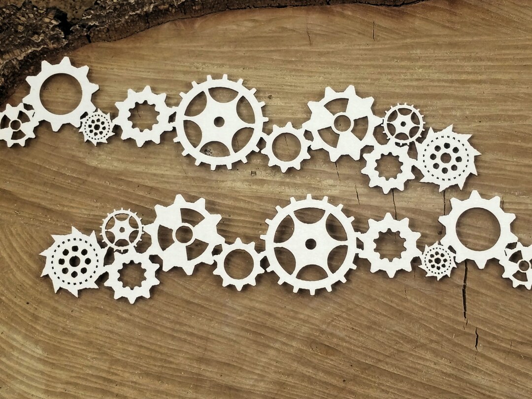 Steampunk Flying Hearts Borders Decorative Ornament, Chipboard ...