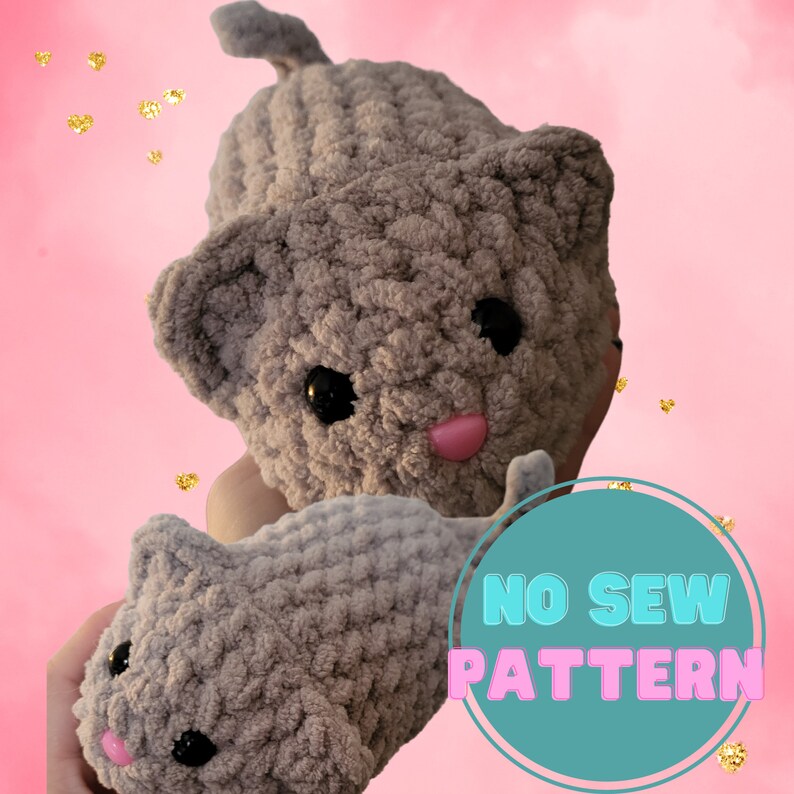 No Sew Cat Easy Crochet Pattern Digital File - Etsy