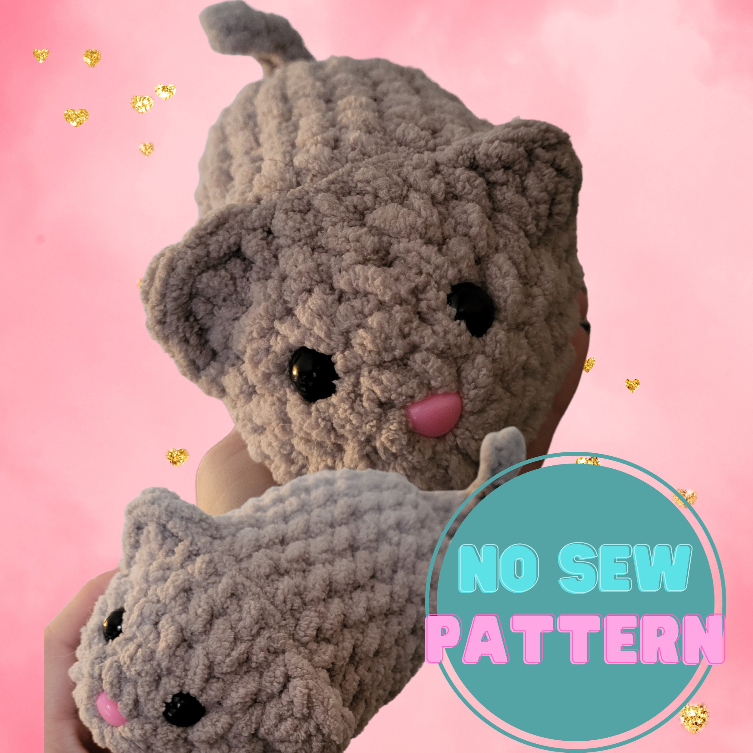 No Sew Cat Easy Crochet Pattern Digital File - Etsy