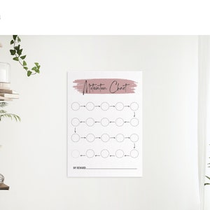 Minimalistic Printable Motivation Charts Bundle, Neutral Printable ...