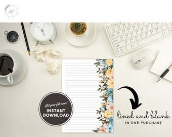 Printable Stationery Watercolor Snowman Writing Paper - Etsy